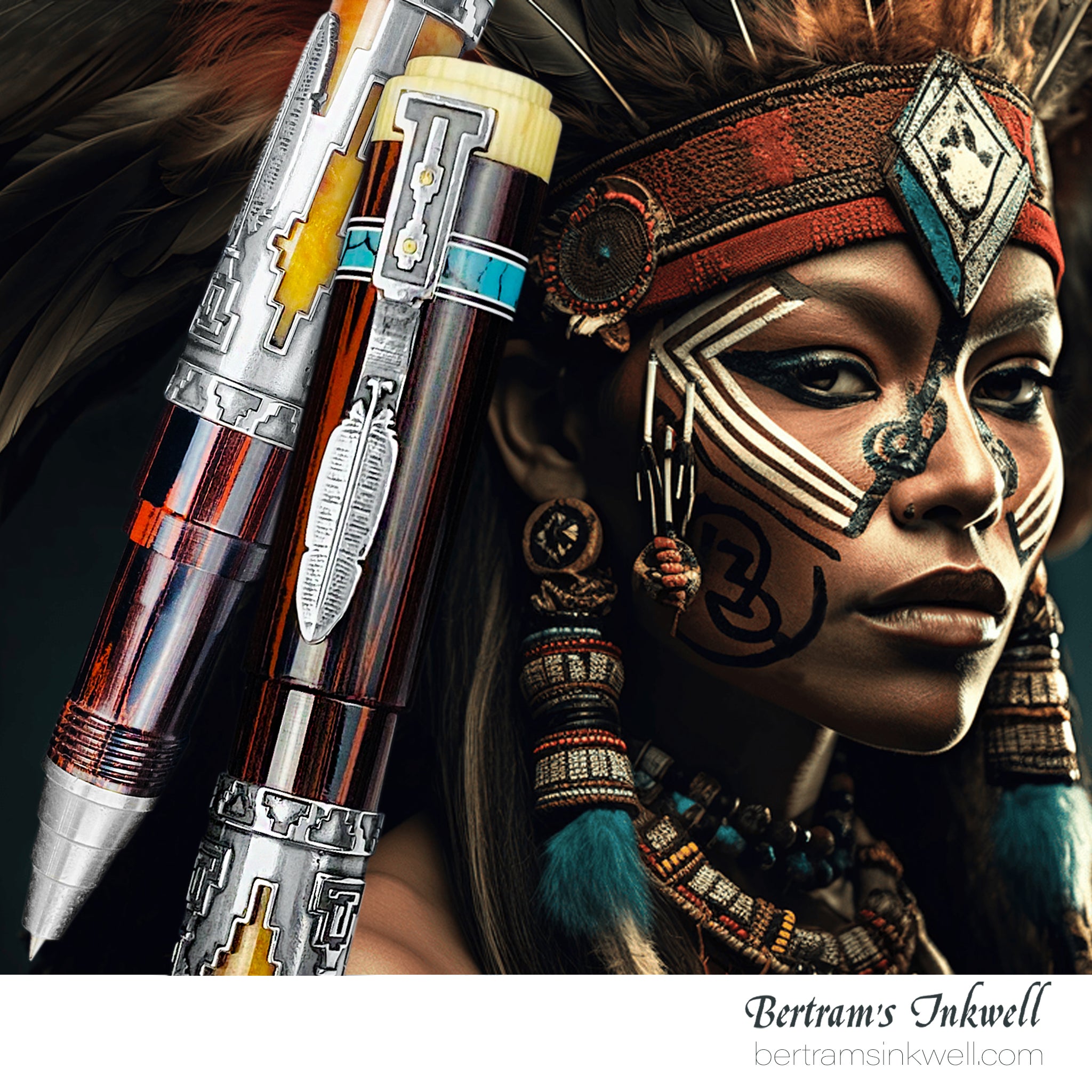 Gisi Pen Company Native American Aztec Limited Edition Rollerball Pen ...