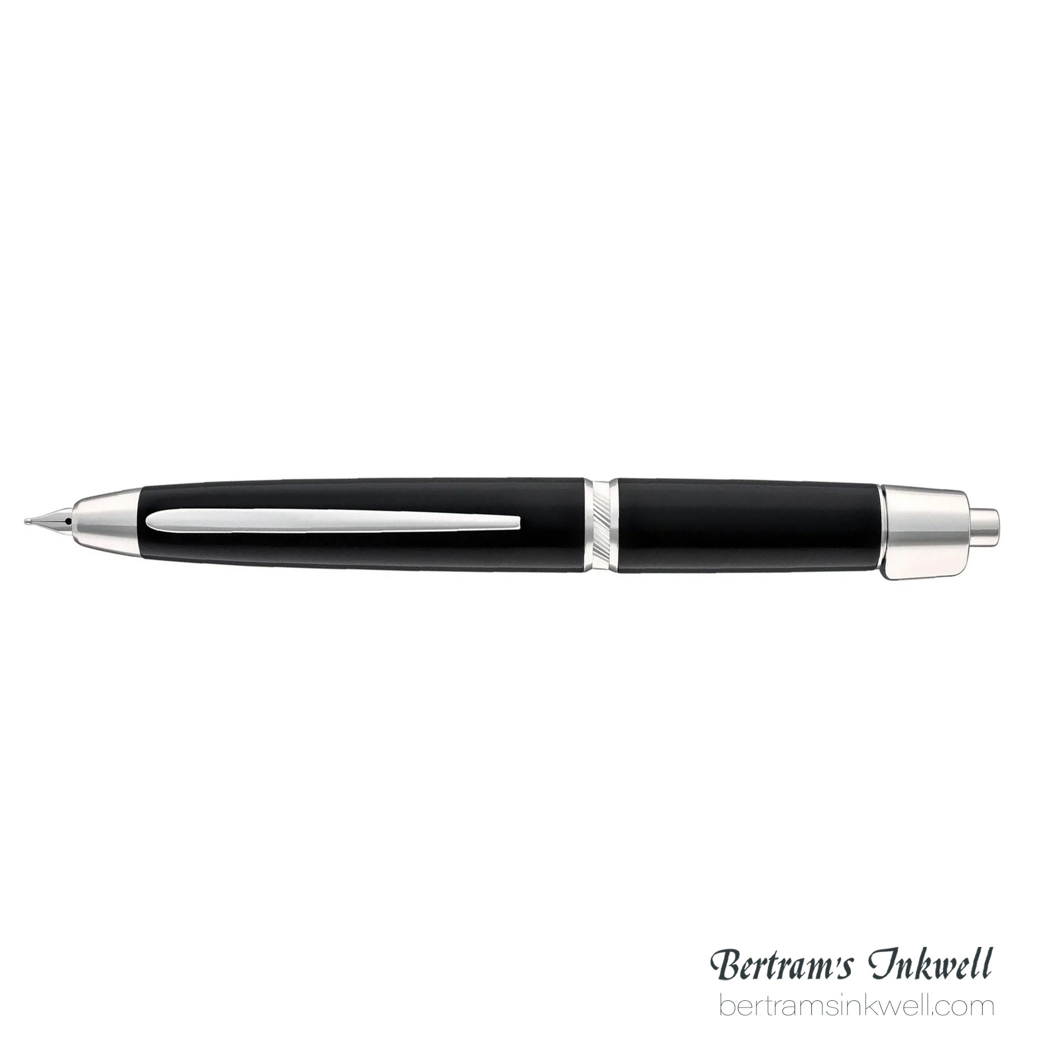 Pilot Vanishing Point LS Matte Black with Rhodium Silver Trim Fountain ...